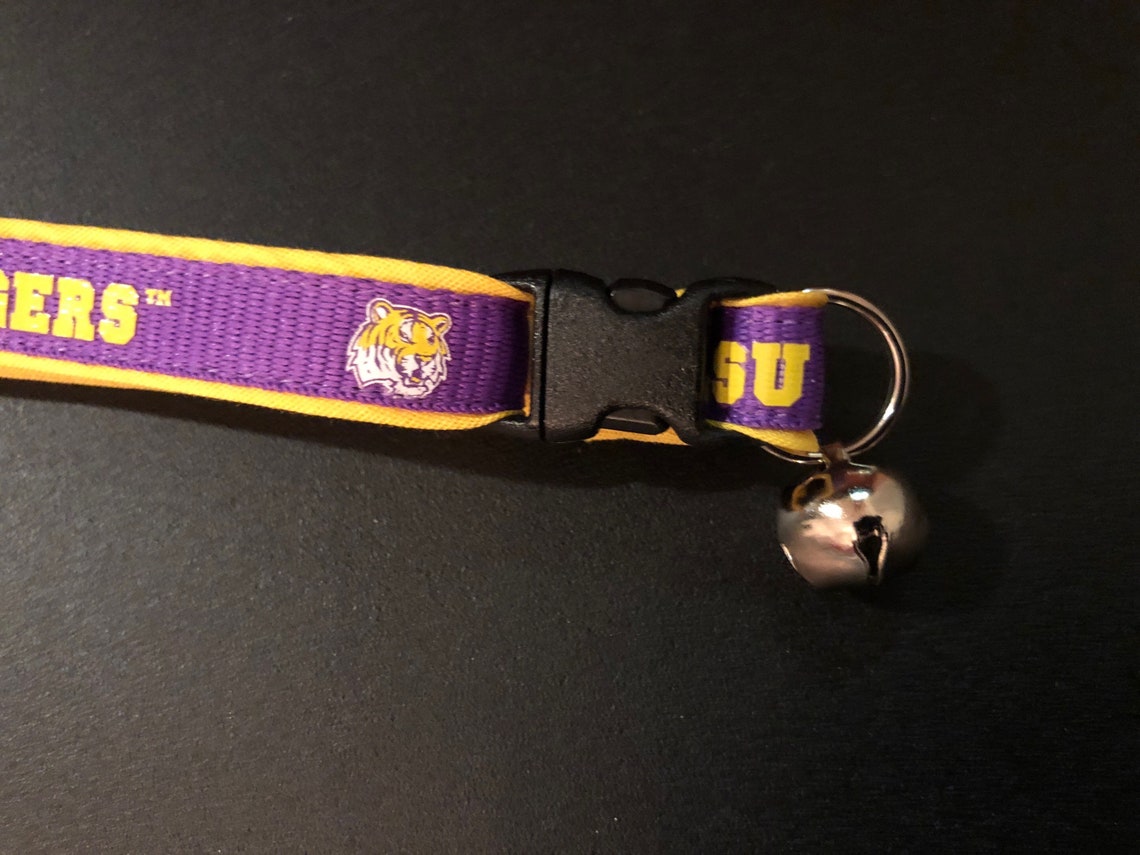 Louisiana State University LSU Cat or Small Dog Collar With - Etsy