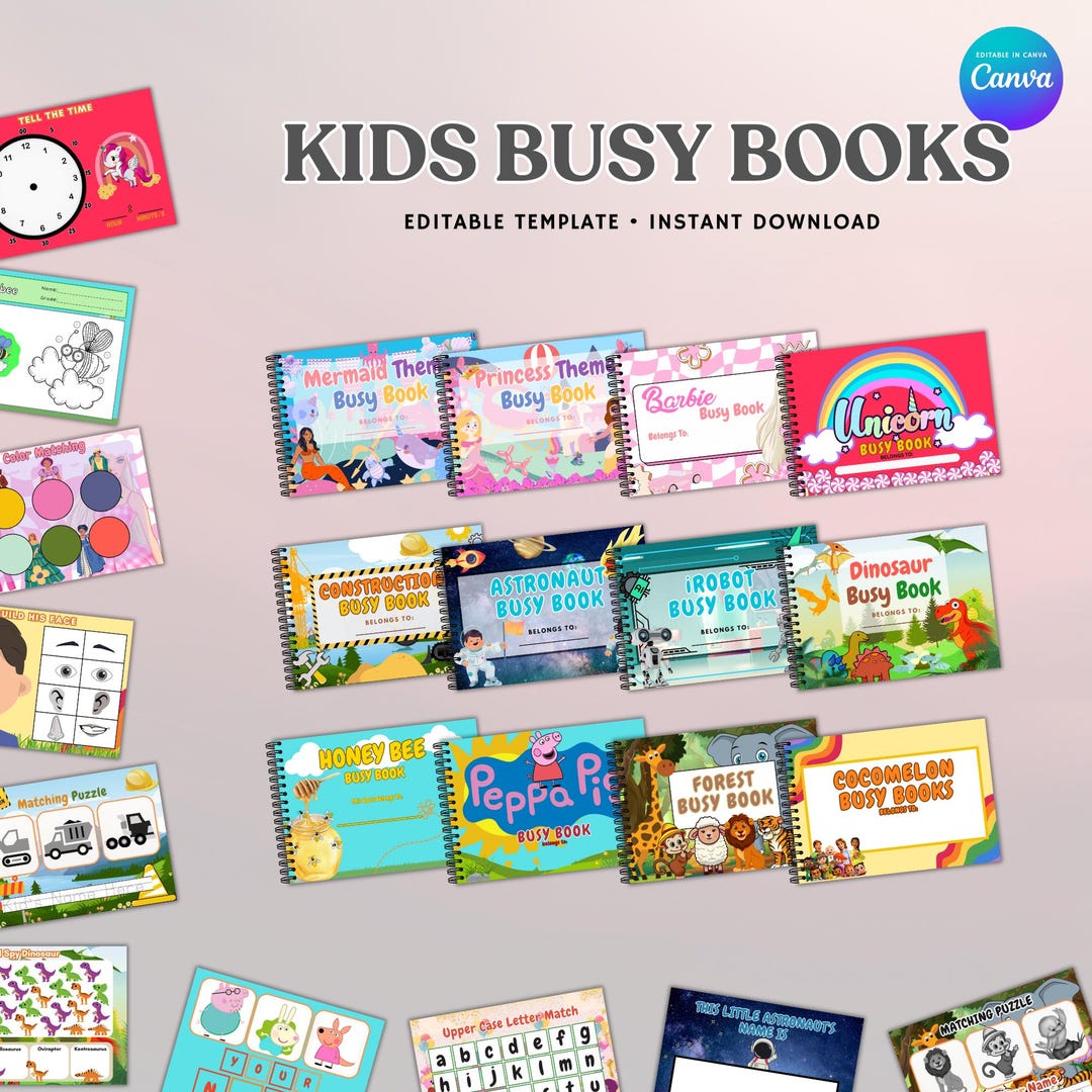 Busy Books for Kids – Fun and Educational Activities - Etsy