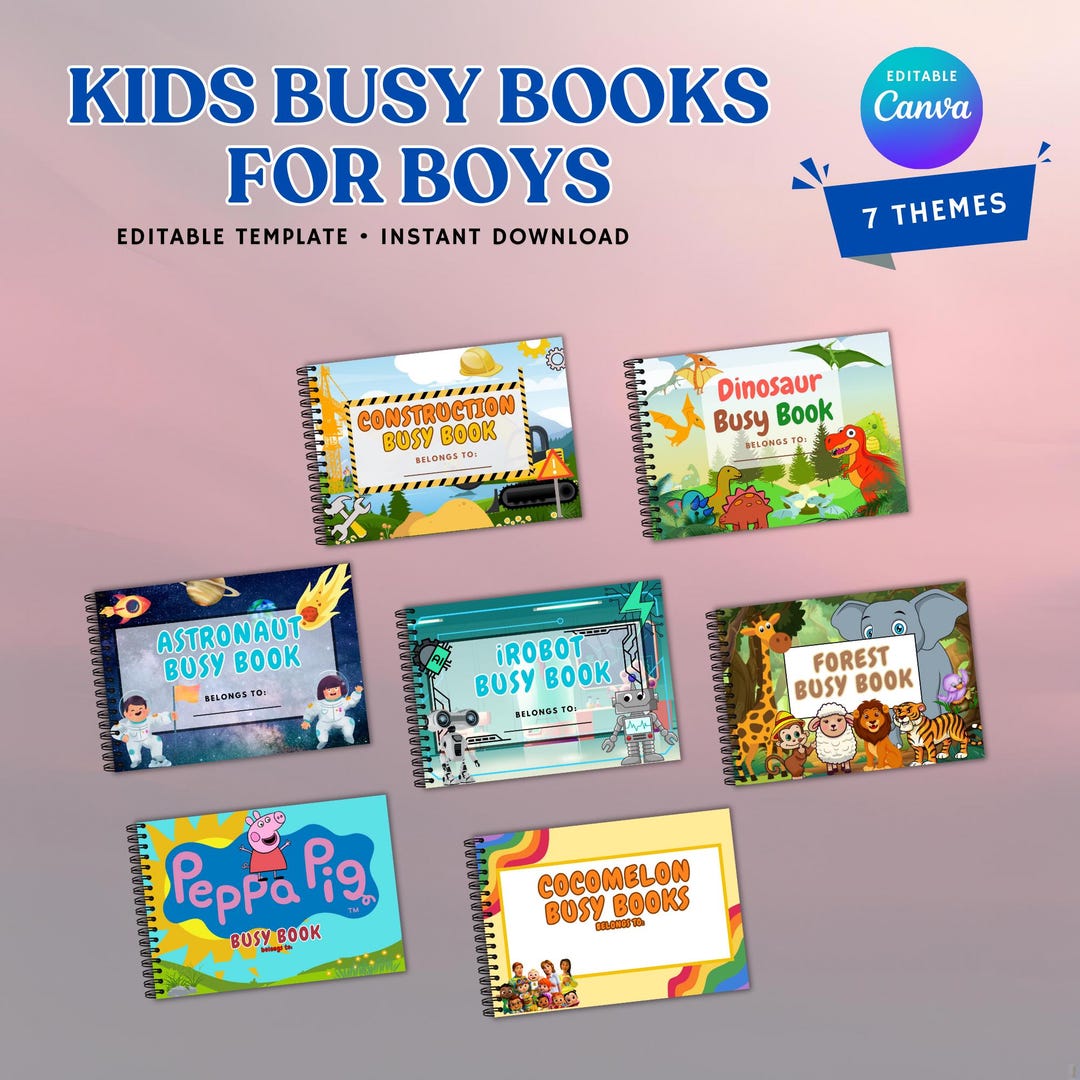 Kids Busy Books for Boys – Fun and Educational Activities - Etsy