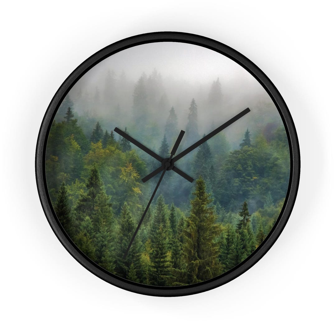 Forest Nature Wall Clock, Woodland Theme Wall Clock, - Etsy