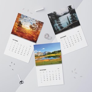 Nature and Forest Wall Calendar 2025, Motivational Quotes Monthly ...