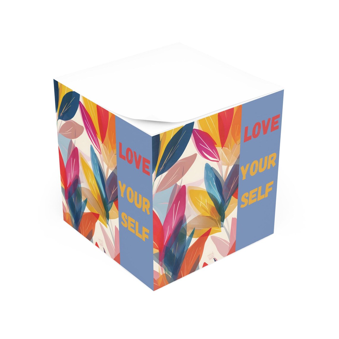 Note Cube, Colorful Inspiration Quote Desk Decor Office Paper ...