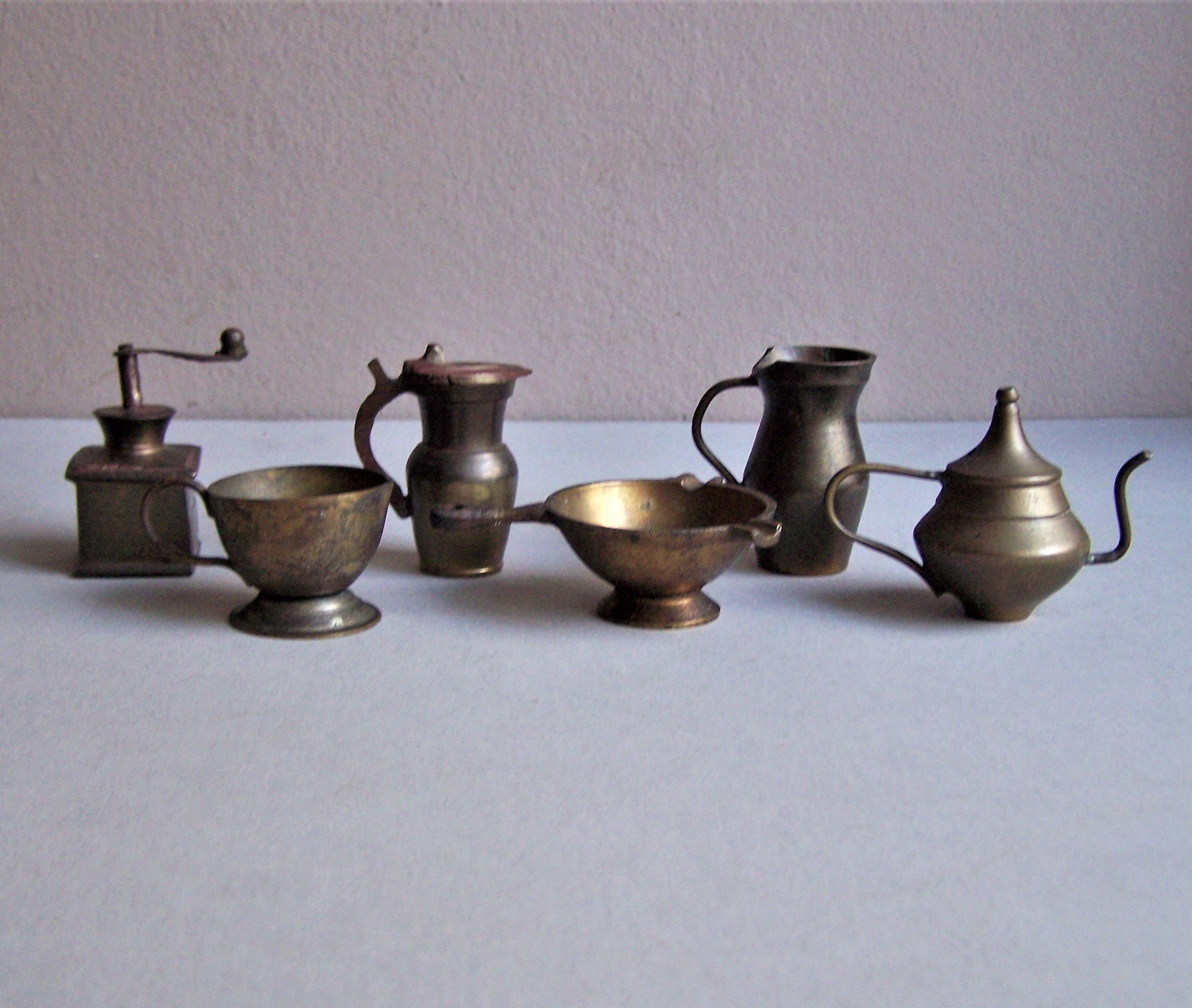 Miniature Vintage Metal Kitchen Accessories Kettle Coffee - Etsy