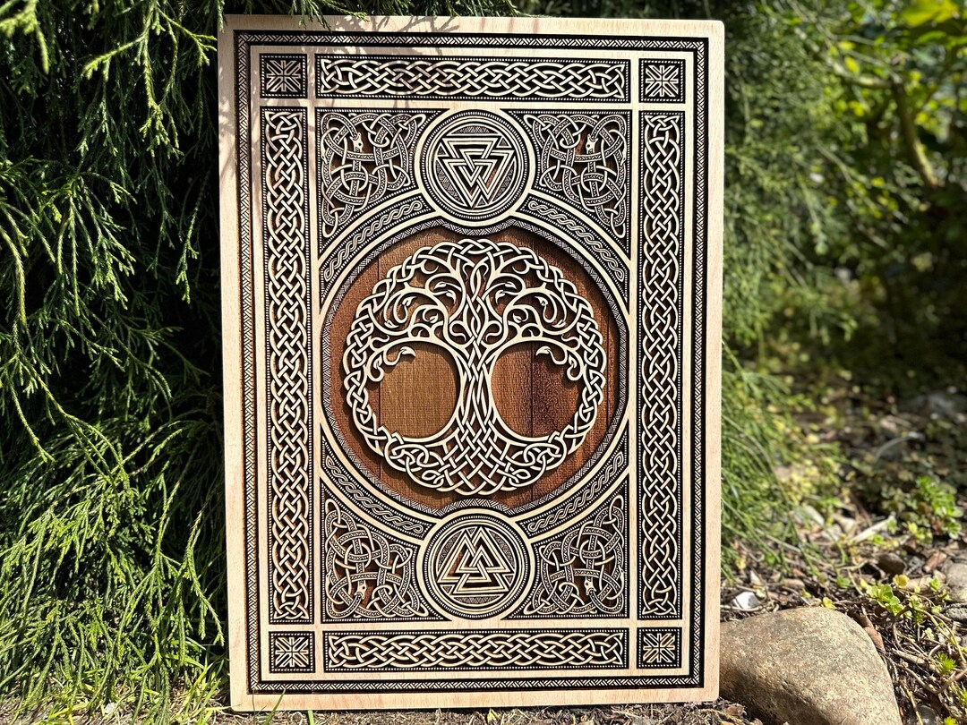 Pagan Tree of Life Yggdrasill World Tree Ultra Detailed Frame Made by ...