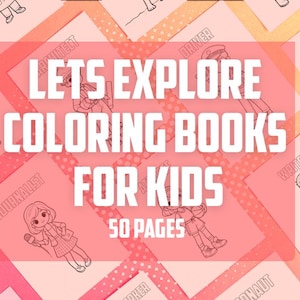 50 Pages Kids Coloring Book: Explore a World of Professions With Fun 50 ...