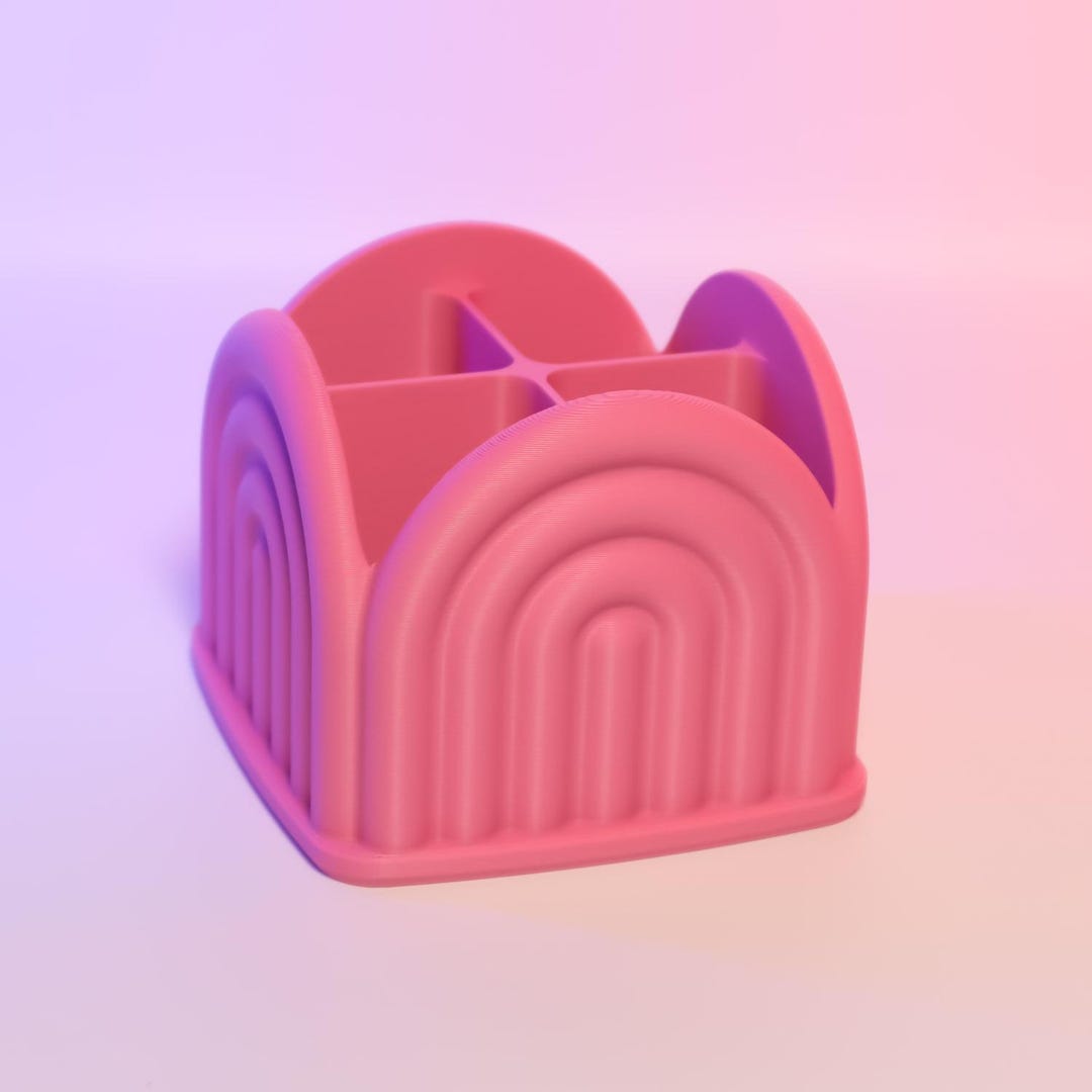 Rainbow Desk Organizer, Four Compartments - Etsy