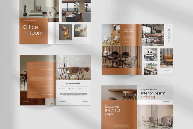 Modern Interior Design Brochure Catalog Editable Photoshop ...