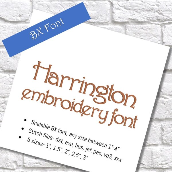 Harrington Font - Etsy