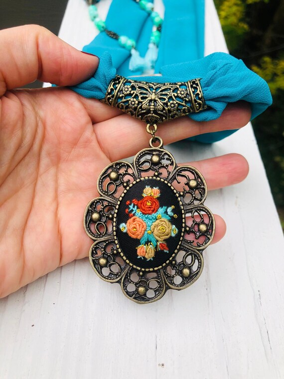 Handmade Scarf Pendant