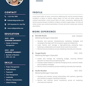 CV Template Professional Resume Template Modern CV Design for Job ...