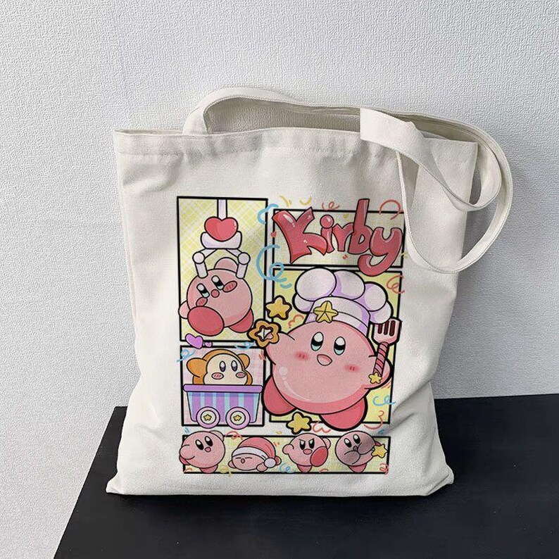 Kirby Tote Bag| Customize Kirby Tote Bag|kirby Cutie Bag|customize Gift ...