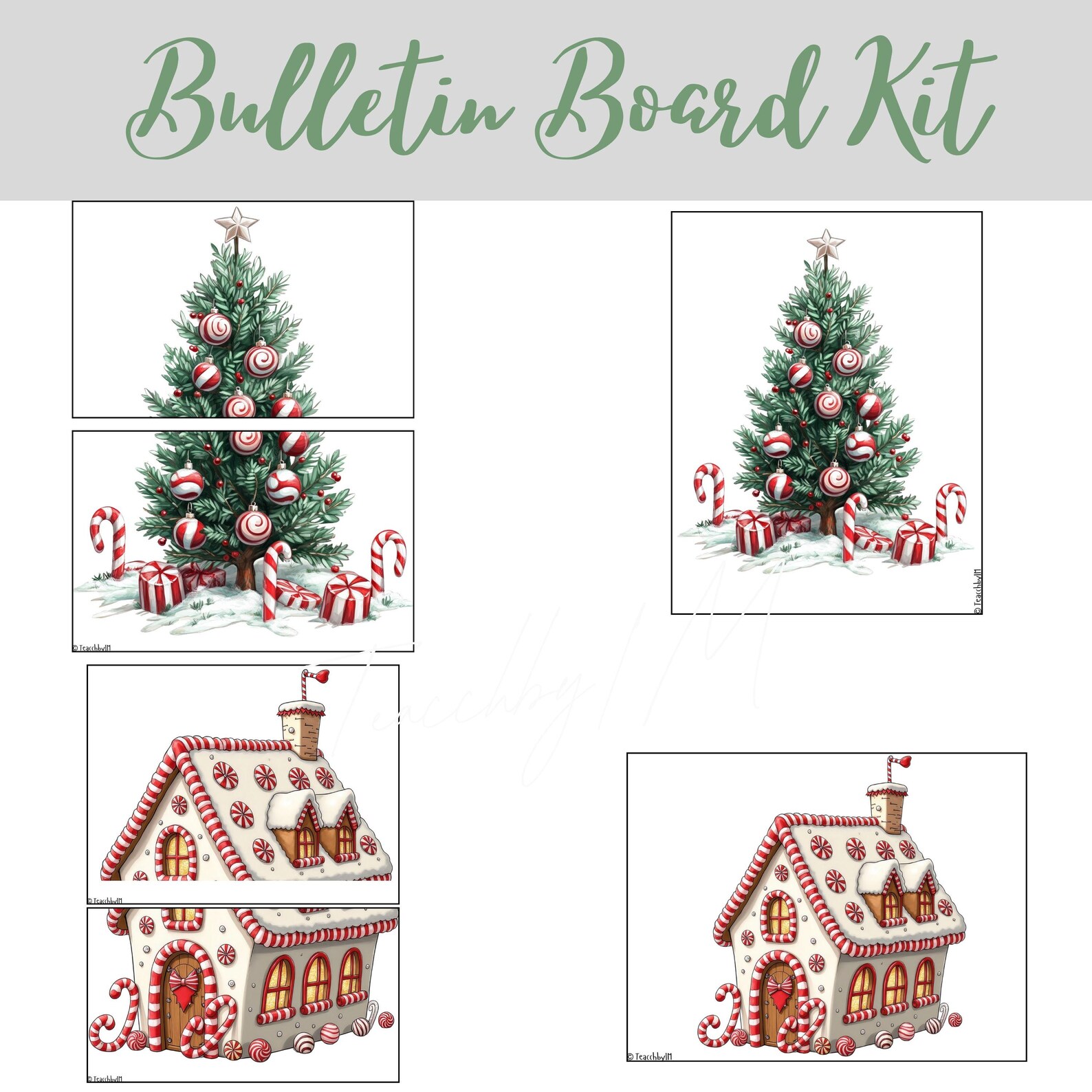 A Sweet Holiday Treat Christmas Bulletin Board Kit, Classroom ...