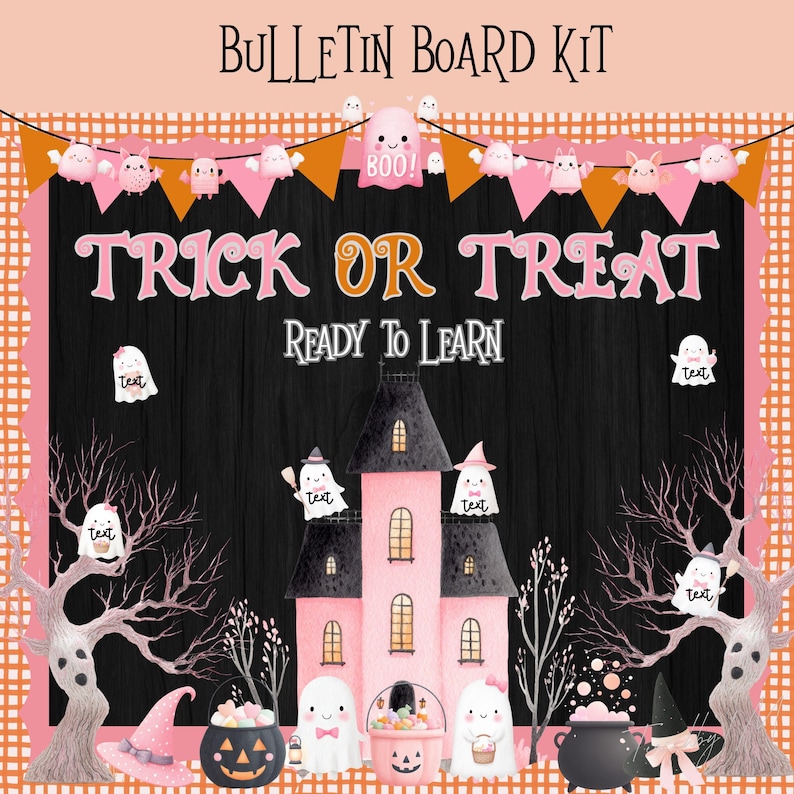 Halloween Bulletin Board Kit: Classroom Decor (PDF & PPT Files) - Etsy
