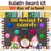100 Days of School Bulletin Board & Classroom Decor and Editable ...