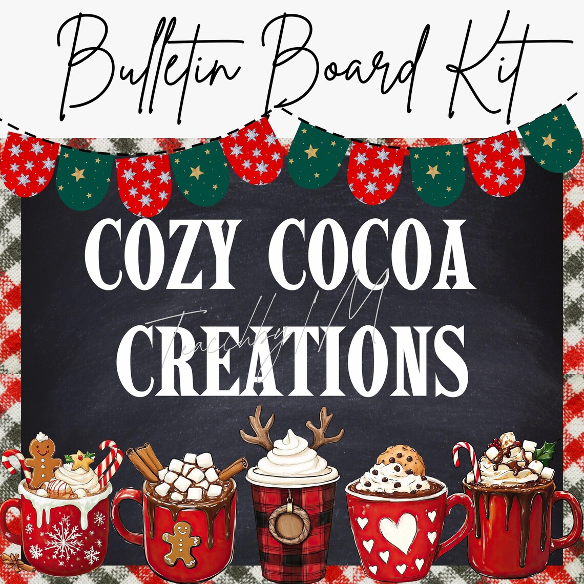 Hot Cocoa Bar Menu Bulletin Board Kit (printable PDF, PTT) - Etsy