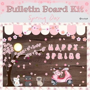 Hello Spring Bulletin Board Kit: Classroom Decor (PDF & PNG) - Etsy