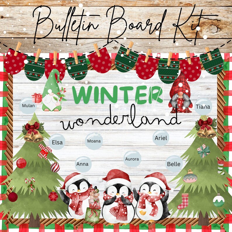 Winter Wonderland Bulletin Board Kit: Cozy Classroom Decor (printable ...