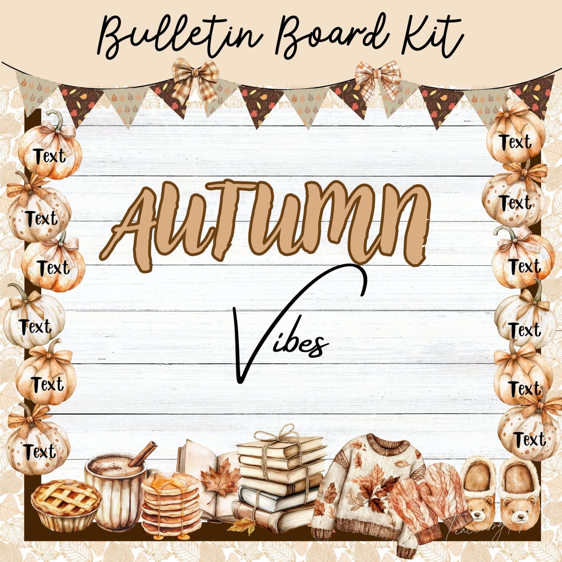 Autumn Classroom Bulletin Board Kit: Editable Student Name Activity ...