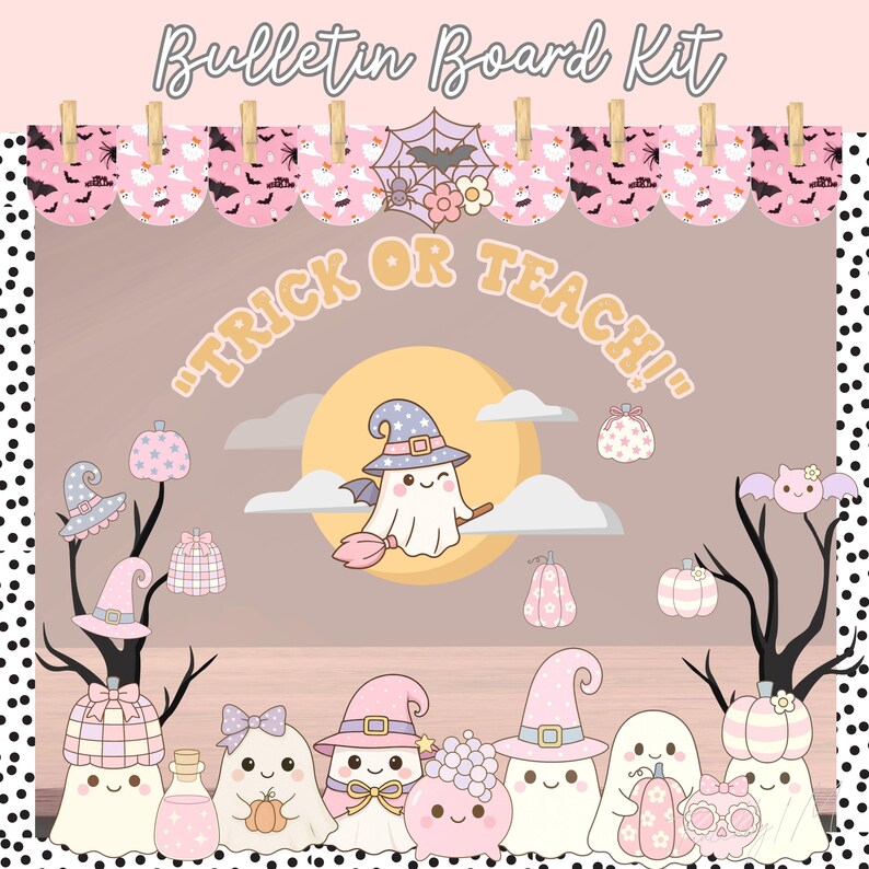 Halloween Bulletin Board Kit L Too Cute to Spook Bulletin Board Kit ...