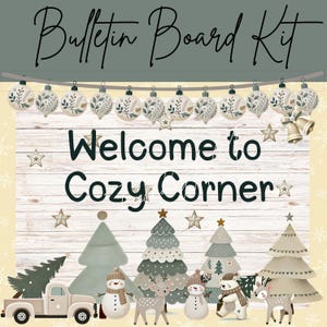 Cozy Winter Vibes Bulletin Board Kit Christmas-chanukah-kwanzaa,/ Happy ...