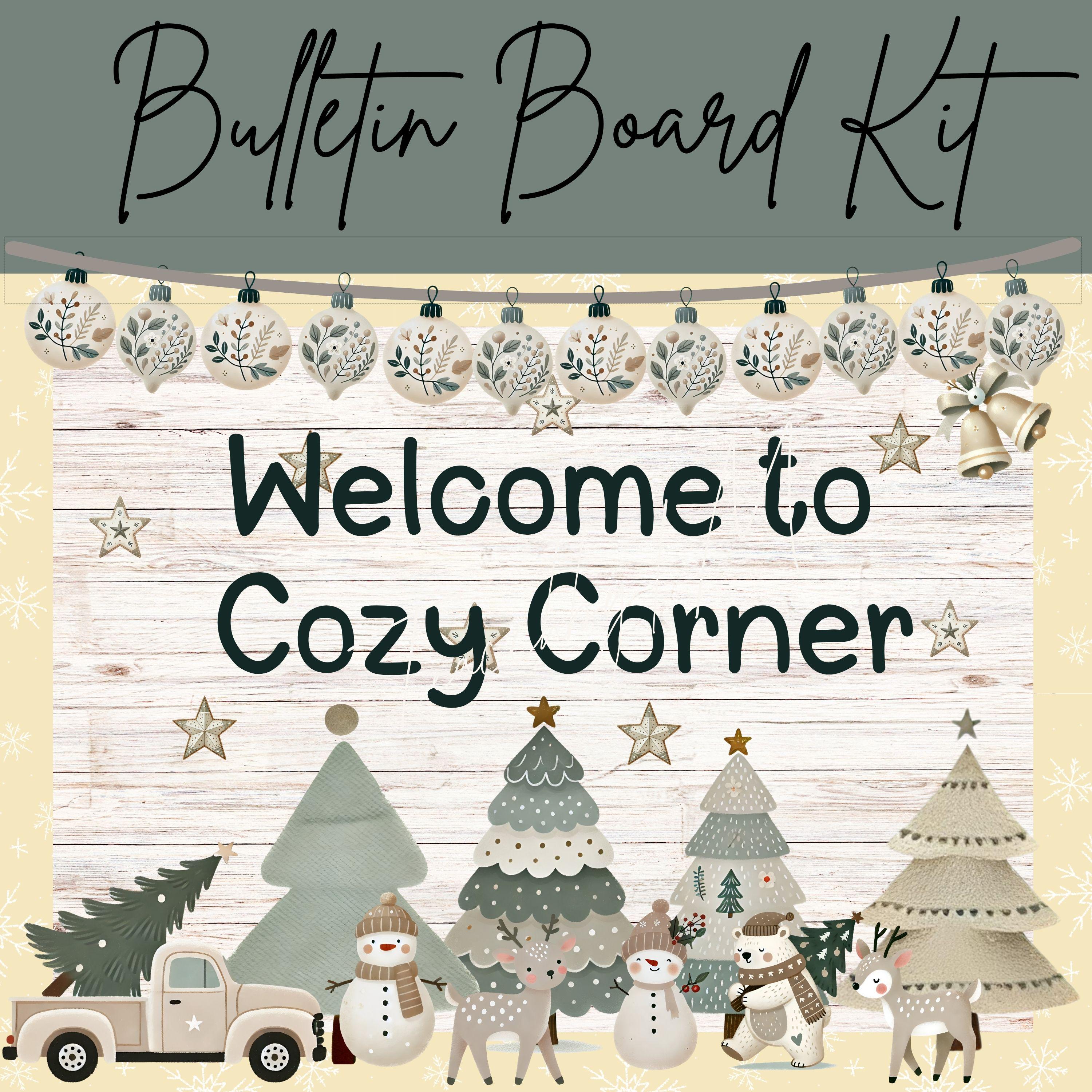 Cozy Winter Vibes Bulletin Board Kit Christmas-chanukah-kwanzaa,/ Happy ...