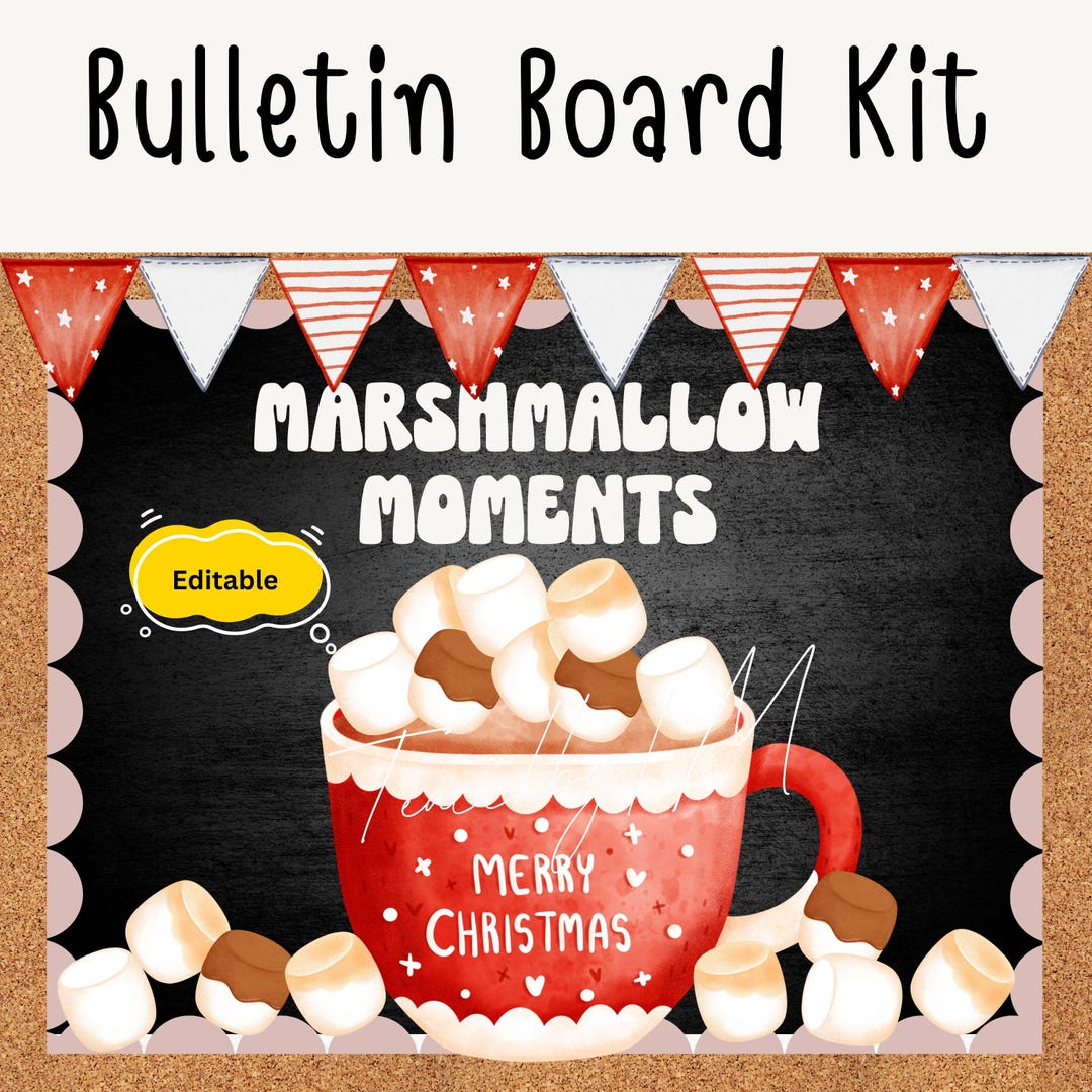Marshmallow Moments Bulletin Board Hot Chocolate-themed | Hot Cocoa ...