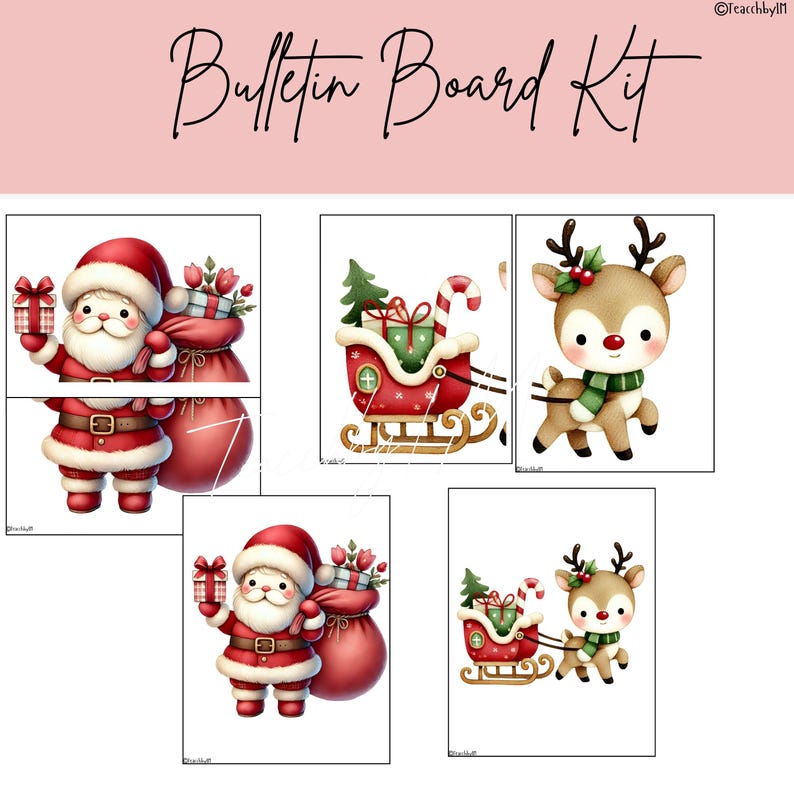 Hello Christmas Classroom Decor Printable | Merry Christmas Bulletin ...