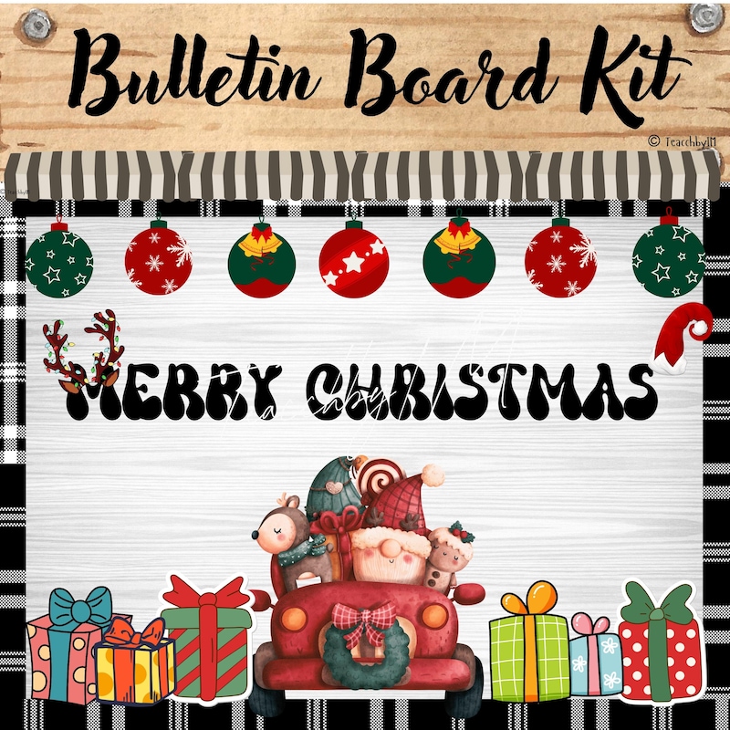 Christmas Bulletin Board Kit - Etsy