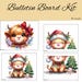 Christmas Highland Cow Bulletin Board Decor Kit (PDF) - Etsy
