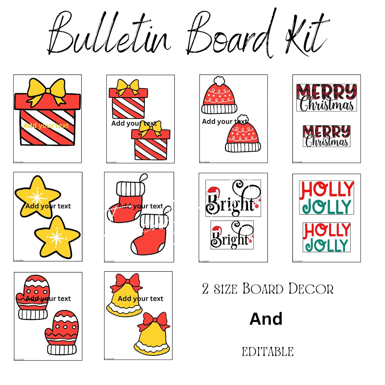 Merry Christmas Classroom Decor Printable | Holly Jolly Vibes Christmas ...