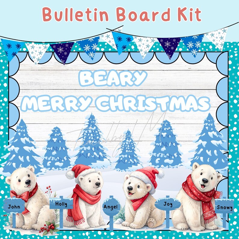 Stay Cozy This Christmas Bulletin Board Kit | Winter Classroom Decor ...
