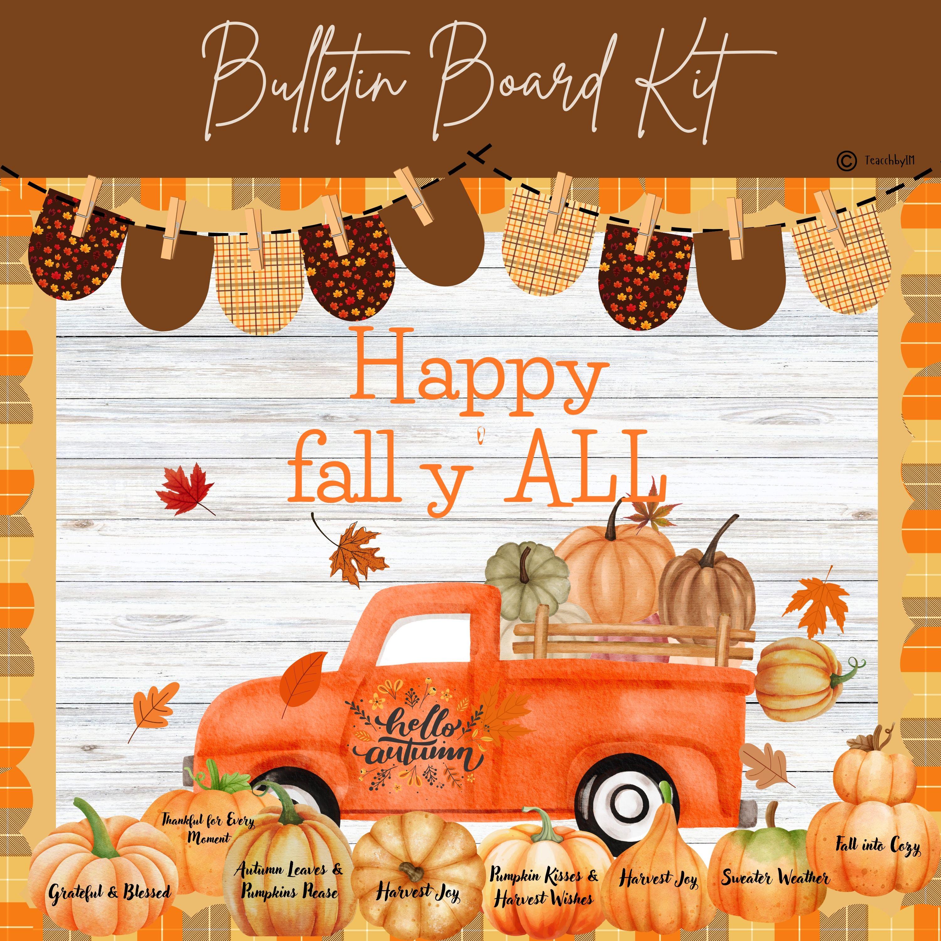 Hello Autumn Bulletin Board Kit: Classroom Decor (PDF Download - Etsy