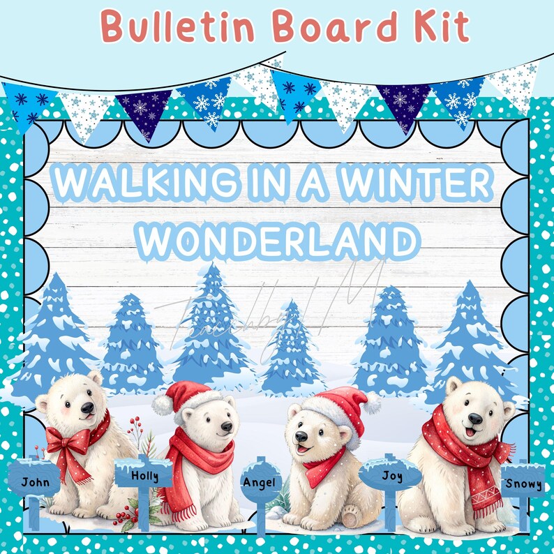 Stay Cozy This Christmas Bulletin Board Kit | Winter Classroom Decor ...