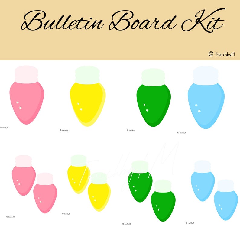 Christmas Highland Cow Bulletin Board Kit Classroom Decor L MOO RRY ...