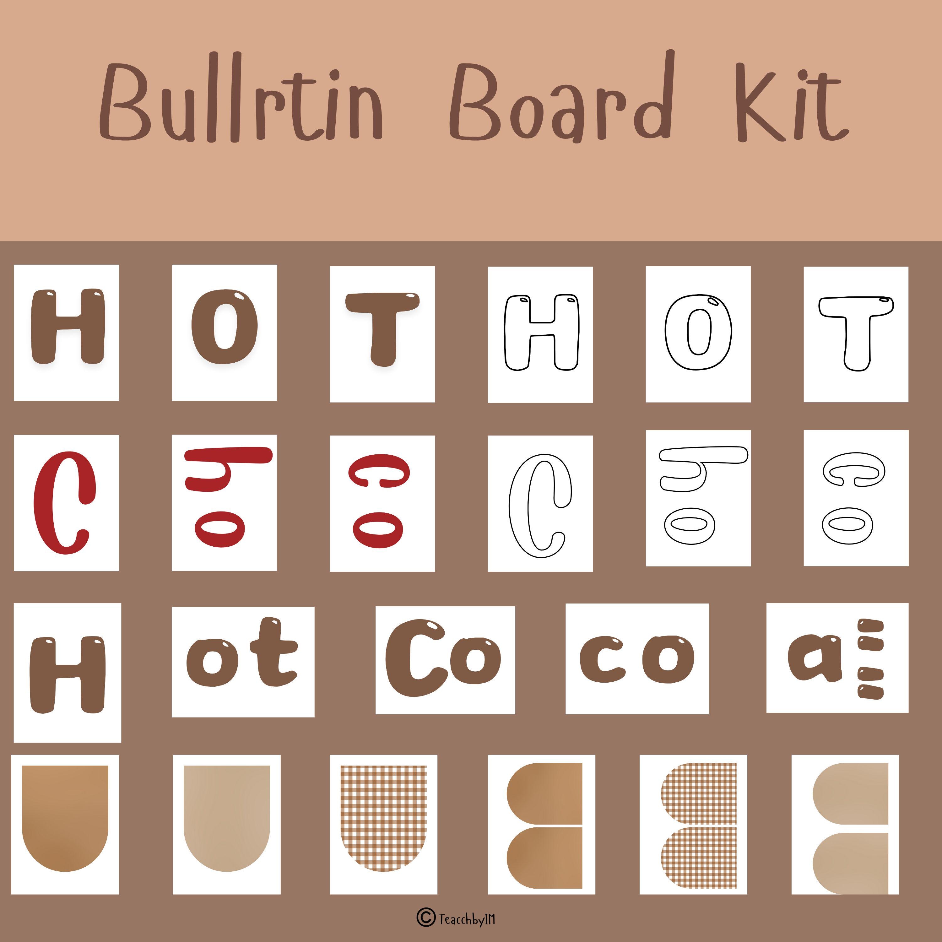 Hot Chocolate Bulletin Board Kit: Classroom Decor (printable PDF) - Etsy