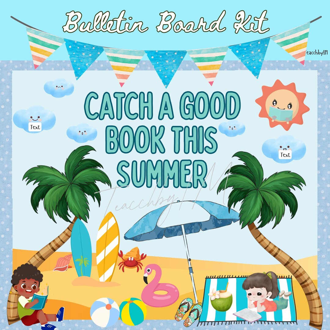 Summer Reading Bulletin Board Kit: Classroom Door Decor (PDF & PPT File ...