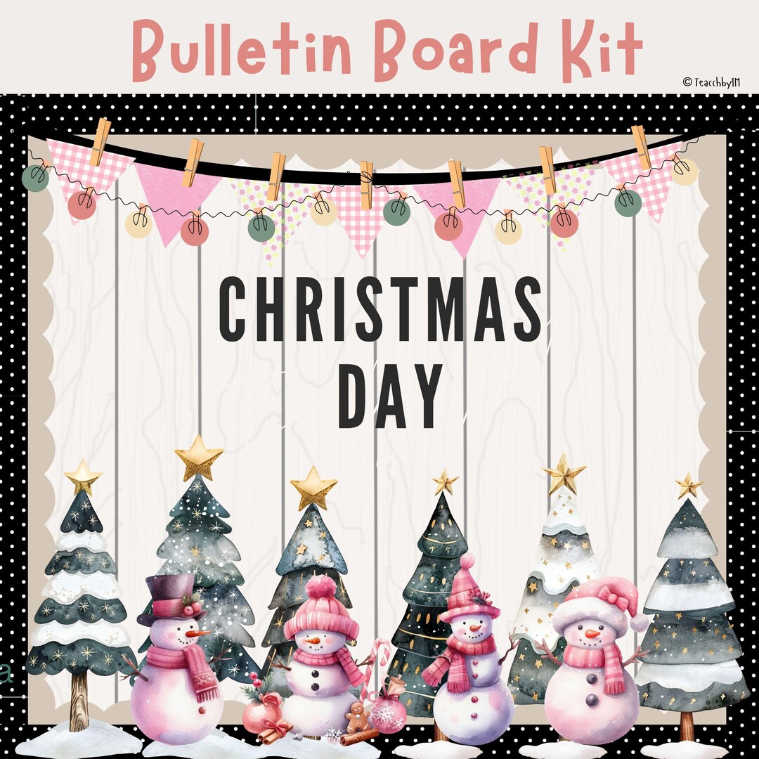 Christmas Day Classroom Decor Printable | Christmas Bulletin Board ...