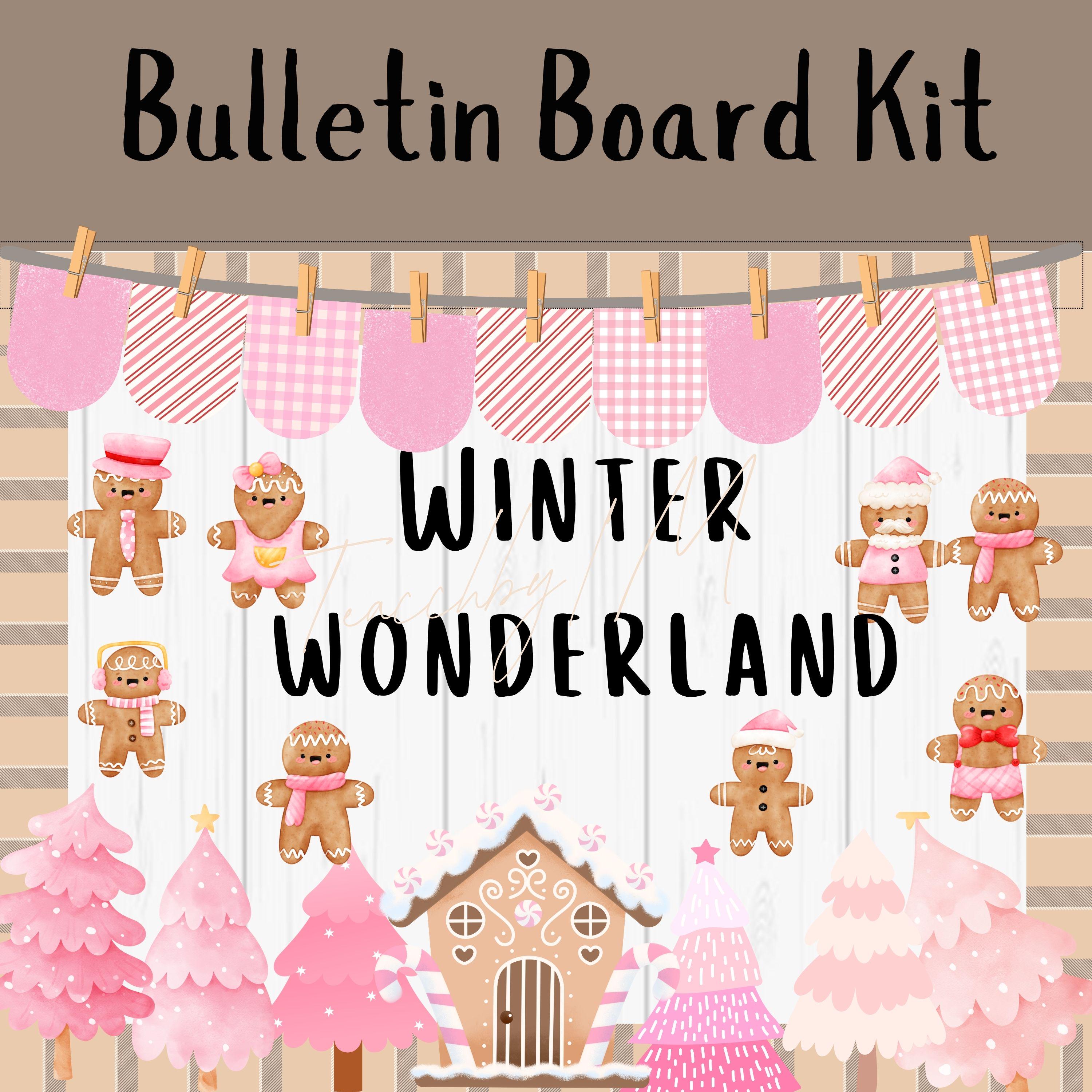 Christmas Bulletin Board Kit | Merry Christmas Classroom Decor | Holly ...