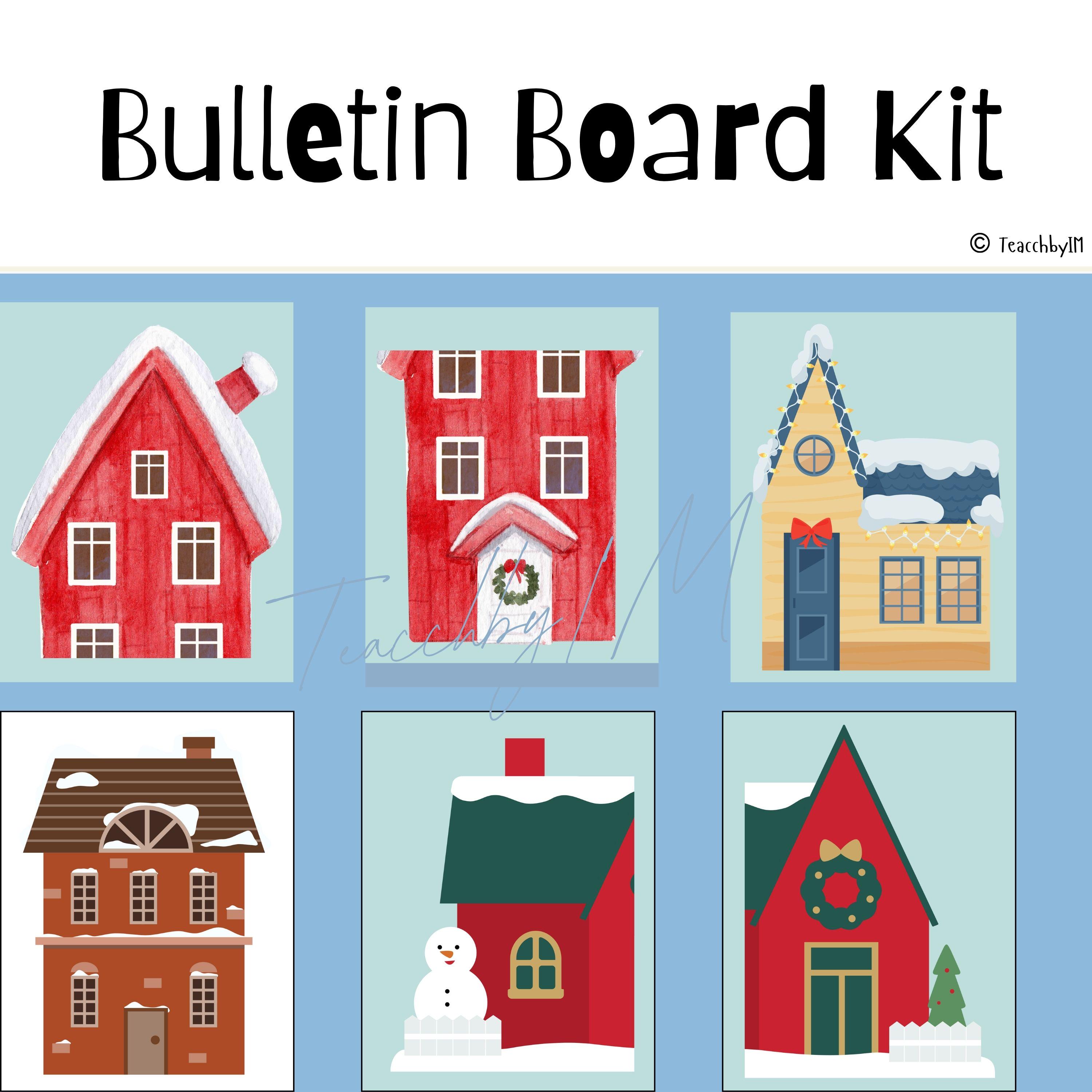 Winter Wonderland Bulletin Board Kit | Let It Snow Christmas Decor ...