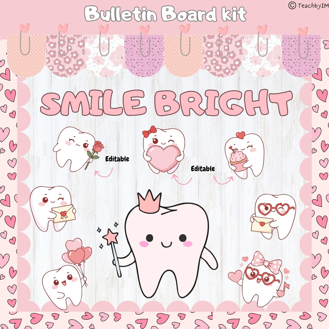 Smile Bright Bulletin Board | Dental Health Classroom Decor - Etsy