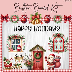 Hello Christmas Classroom Decor Printable | Merry Christmas Bulletin ...