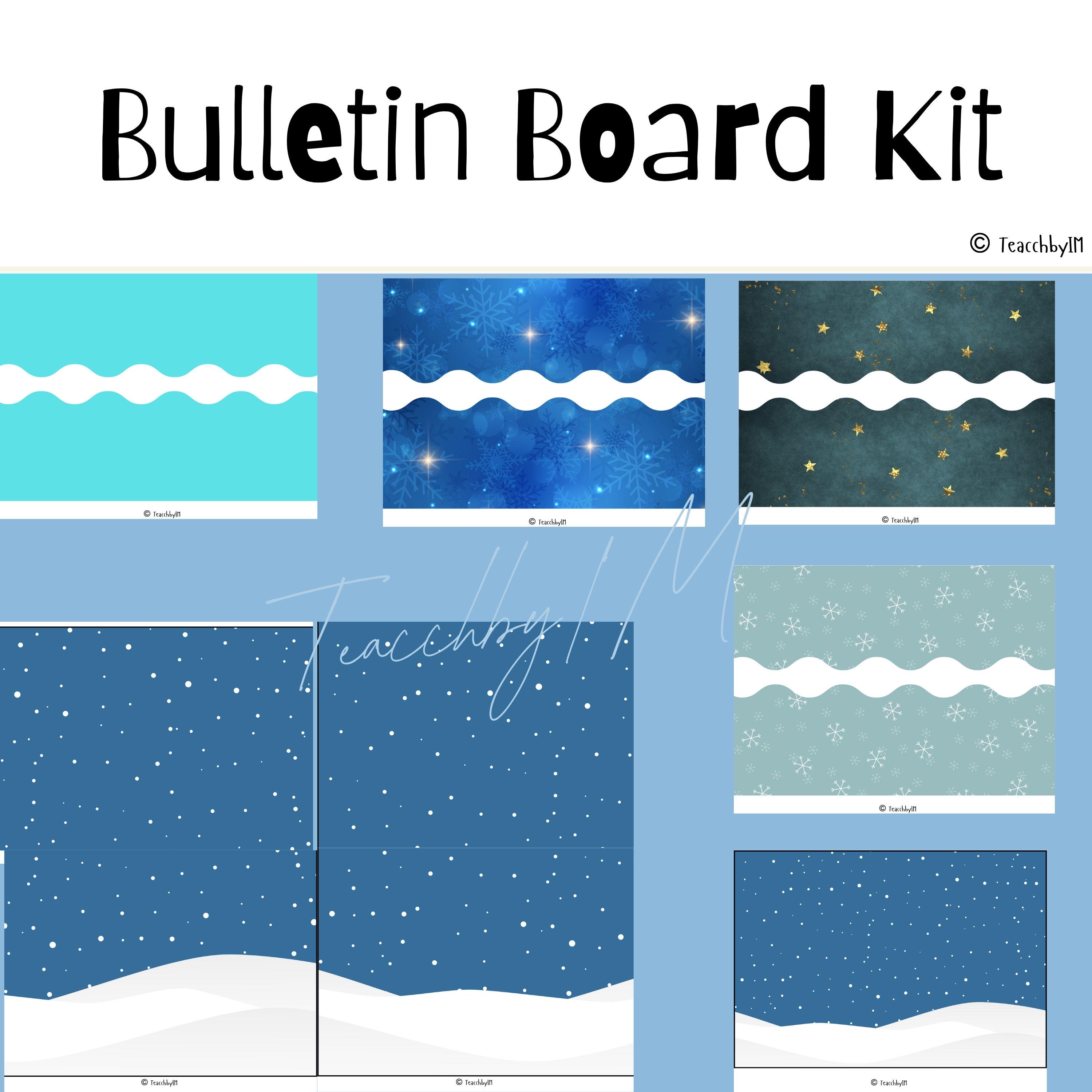 Winter Wonderland Bulletin Board Kit | Let It Snow Christmas Decor ...
