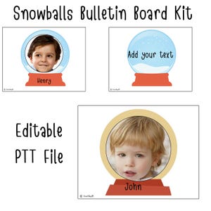 A Snow Globe Bulletin Board Kit L Learning is Snow Much Fun L Winter ...