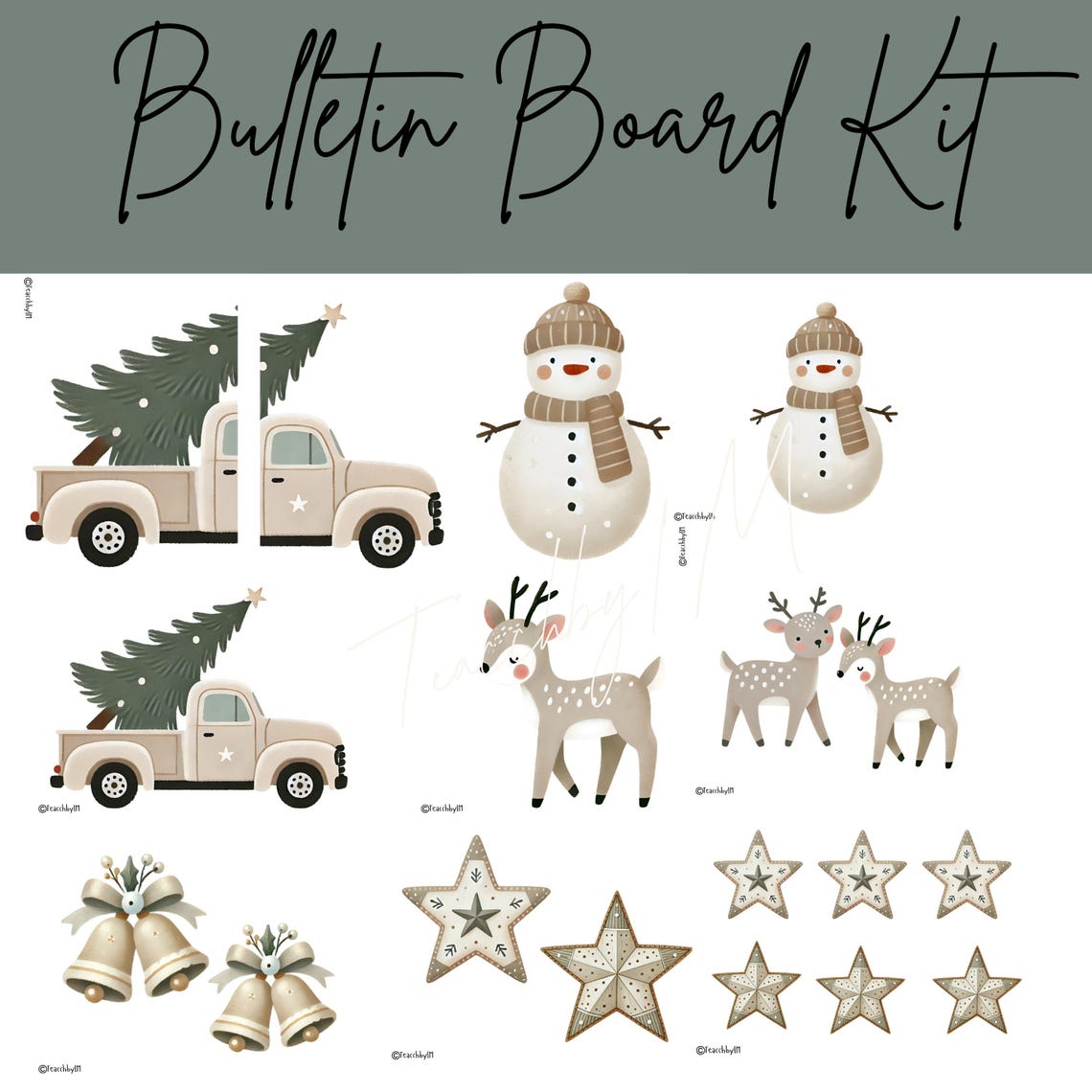 Cozy Winter Vibes Bulletin Board Kit Christmas-chanukah-kwanzaa,/ Happy ...