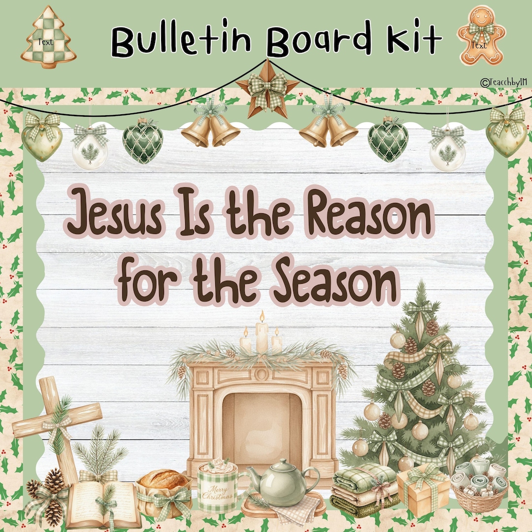 Christian Christmas Bulletin Board Kit - Etsy