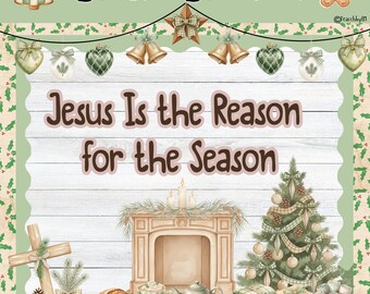 Christian Christmas Classroom Bulletin Board Kit (digital Download) - Etsy