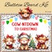 Christmas Highland Cow Bulletin Board Kit Classroom Decor L MOO RRY ...