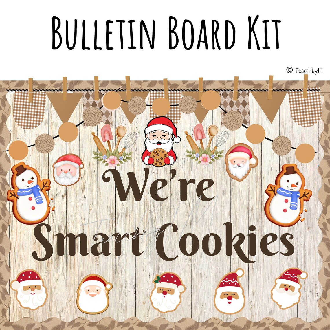 We’re Smart Cookies Bulletin Board Kit | Merry Christmas Decor | Our ...