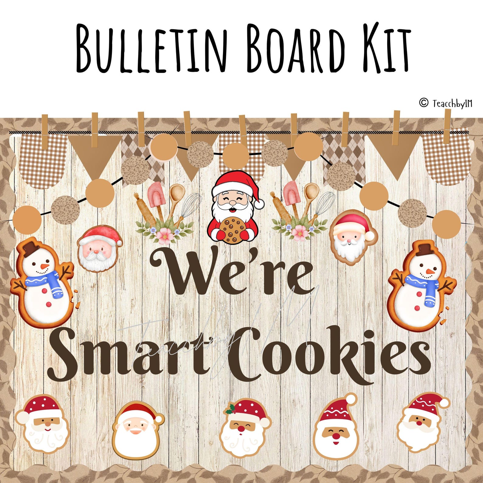 We’re Smart Cookies Bulletin Board Kit | Merry Christmas Decor | Our ...