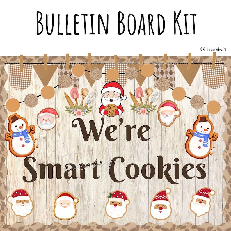 We’re Smart Cookies Bulletin Board Kit | Merry Christmas Decor | Our ...